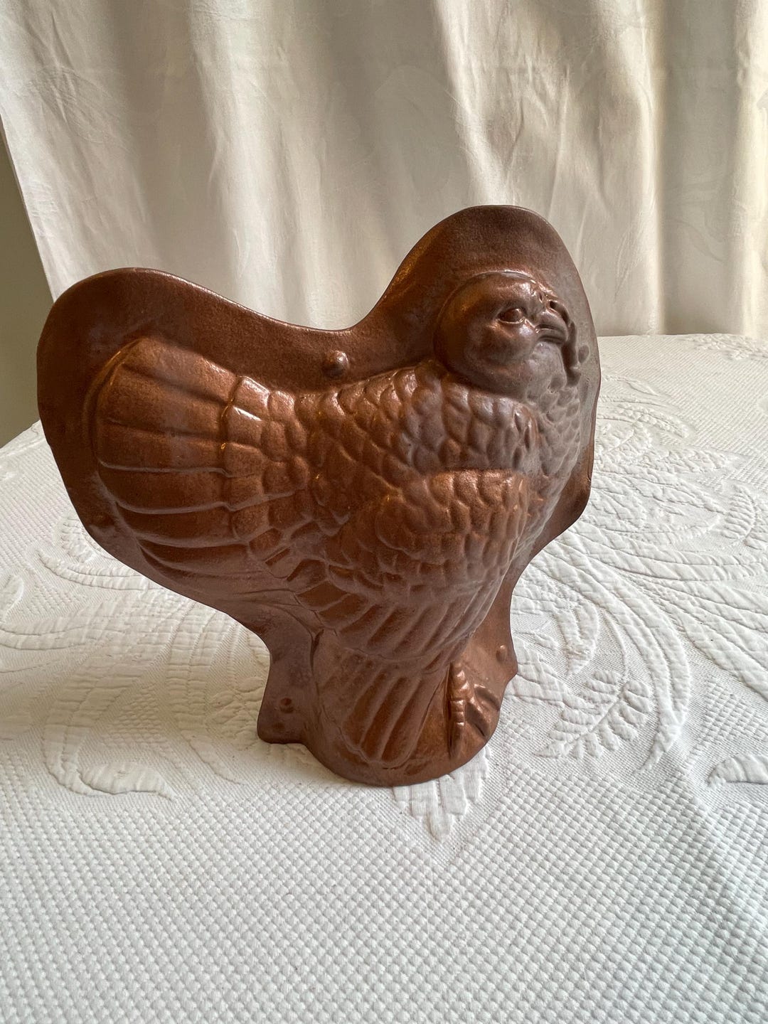 Vintage Faux Turkey Mold Decoration. Composite Turkey Figurine That ...