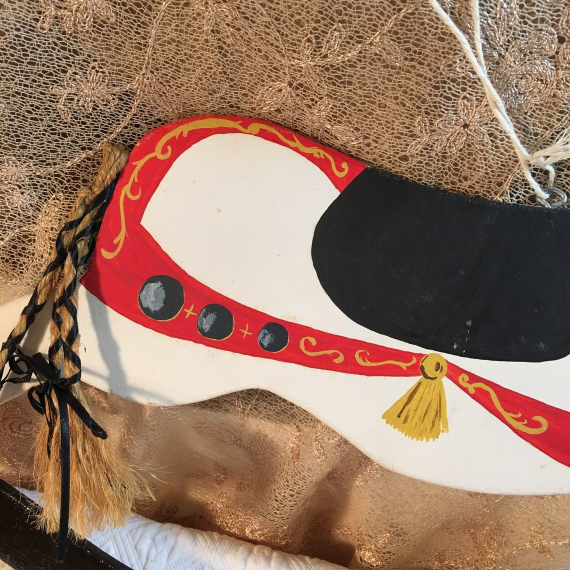 Vintage Handmade Primitive Rocking Horse Wall Hanging. - Etsy