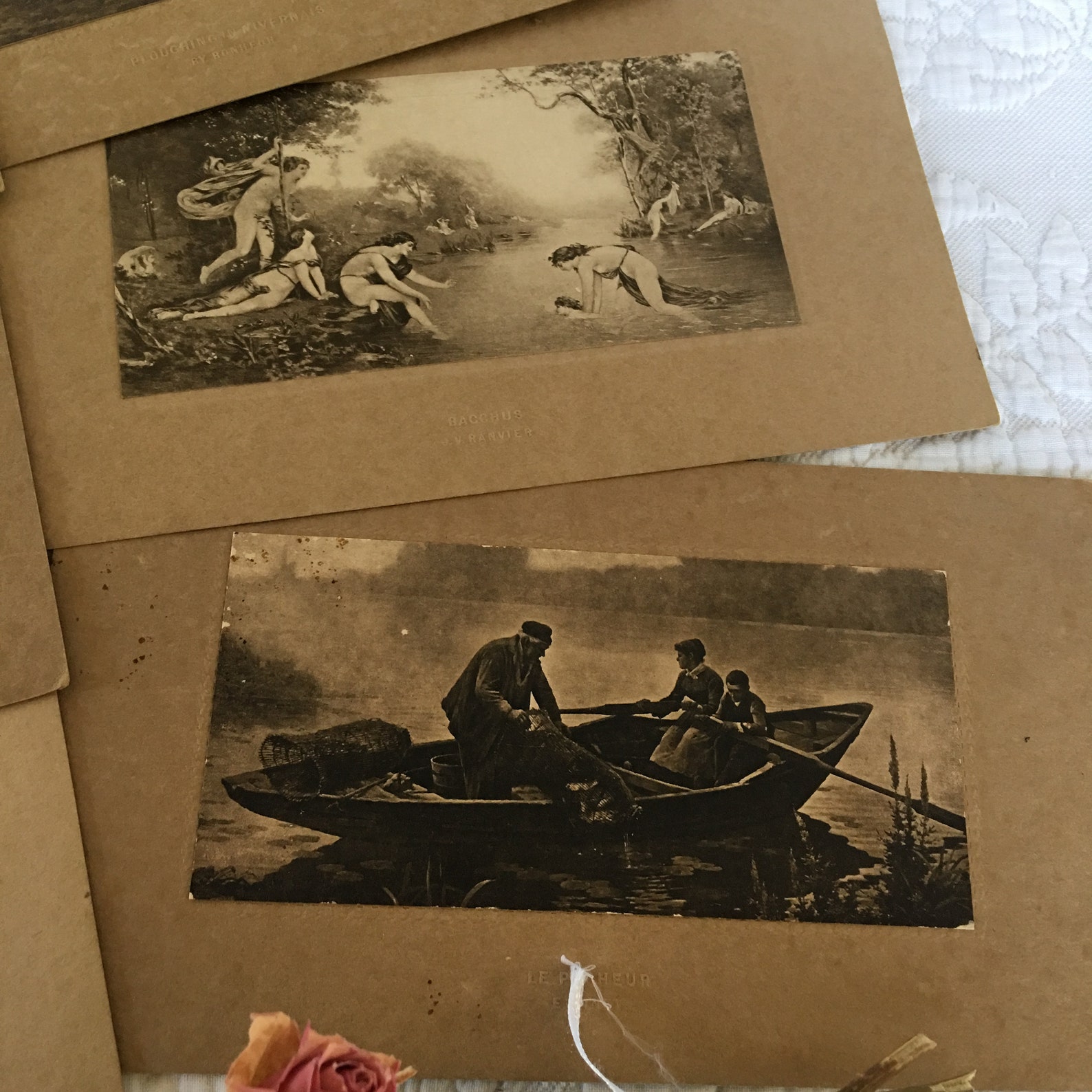 Antique Sepia Prints of Florence Rome 4 Seaside Scenes and 4 - Etsy
