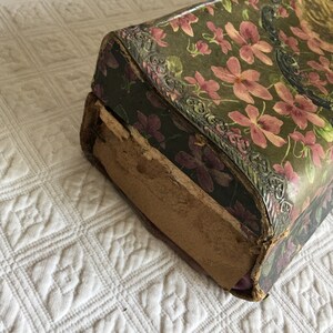 Antique Victorian Hankie Box. Silk Lining Old Box. Decorative Dresser ...