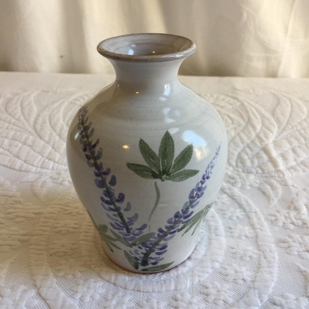 Vintage Clay Pottery Vase Potpourri by Riley. Hand Thrown Pottery Hand ...