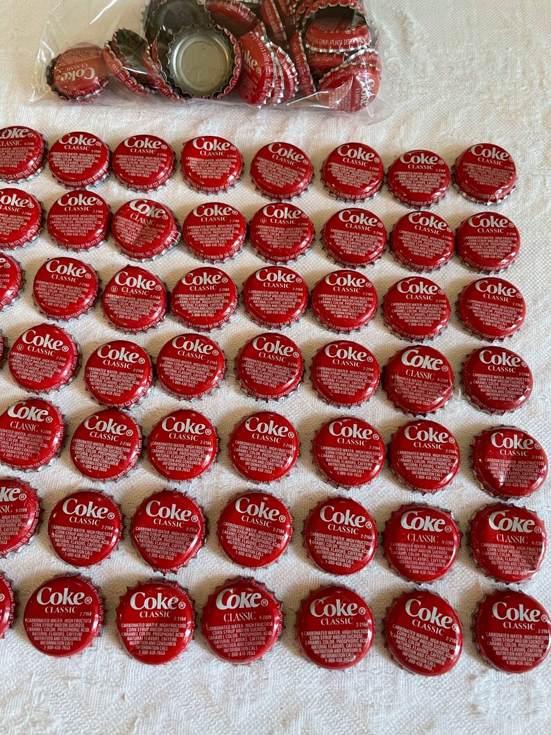 Vintage Choose 100 Coke Classic Coca Cola Bottle Caps. Repurpose in ...