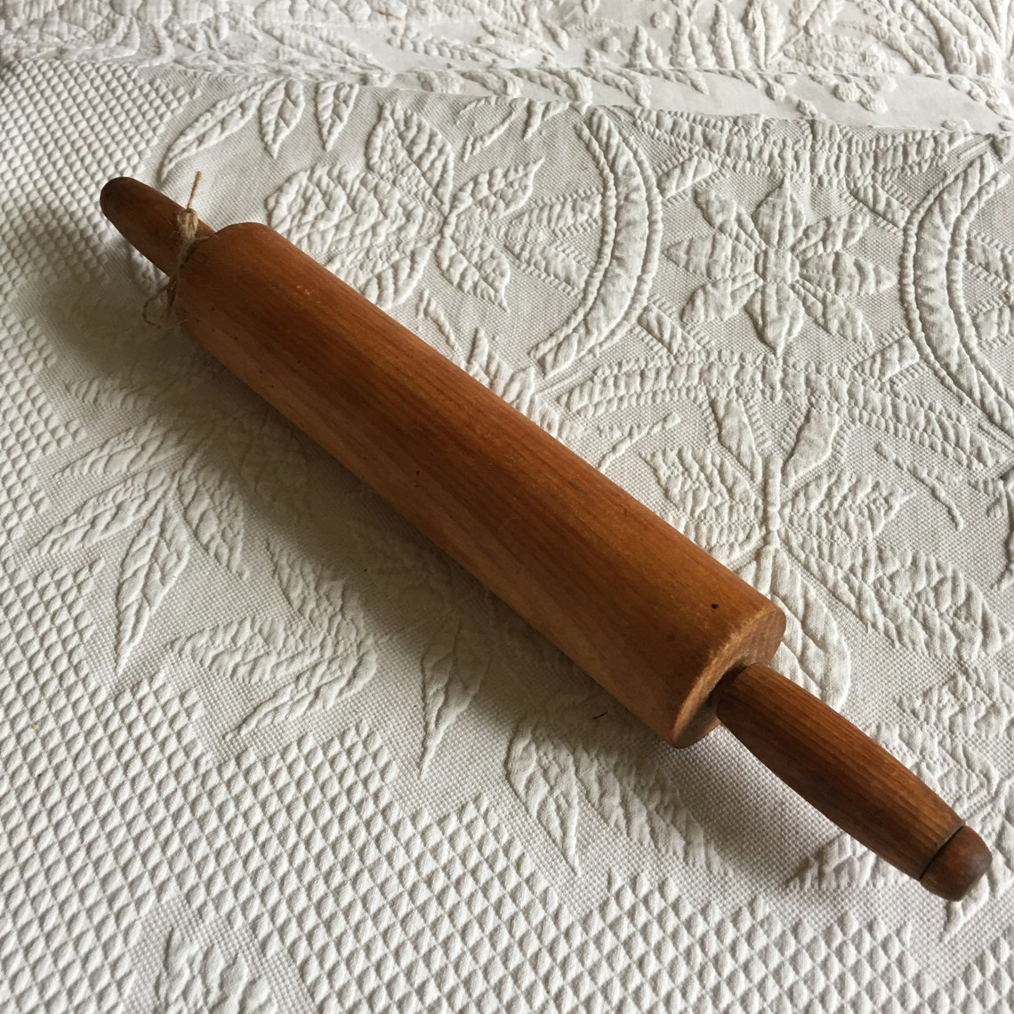 Vintage Choose Rolling Pin. Wooden Rolling Pin With Turning Handles ...