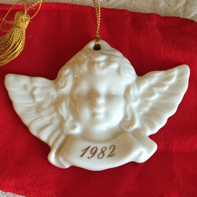 Vintage 1982 Avon Ceramic Angel Ornament. Avon Collectible. - Etsy