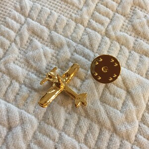 Vintage Airplane Pin. Choose Your Style Plane Pin. Pin Brooch. Gold ...