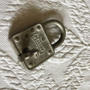 Vintage Master Lock and Key. Choose Size of Lock From Three Sizes ...