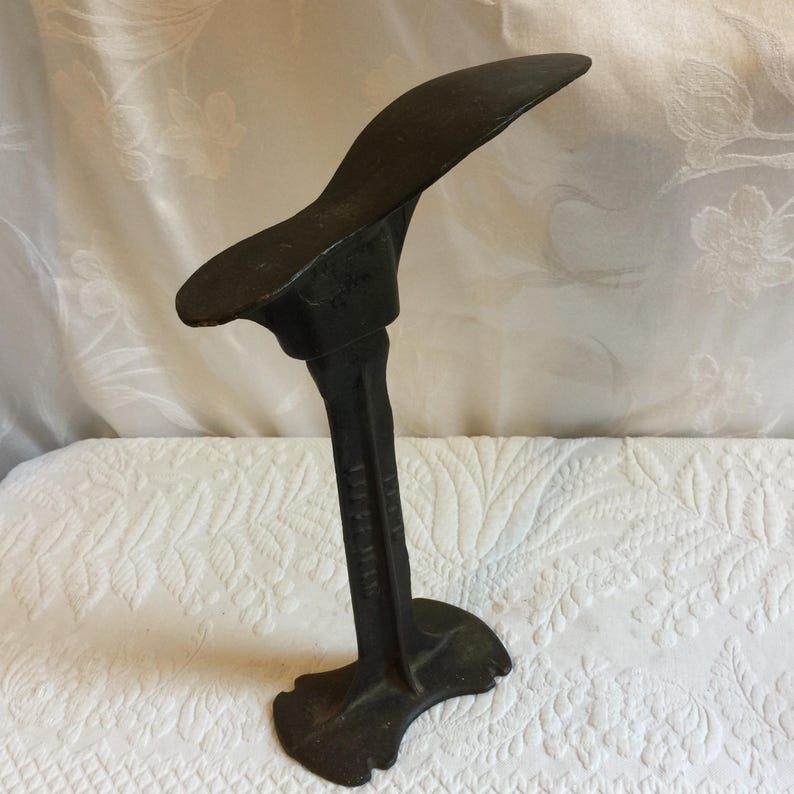 Vintage 10K Cast Iron Foot Form for Shoemaker. Great for Display in a ...