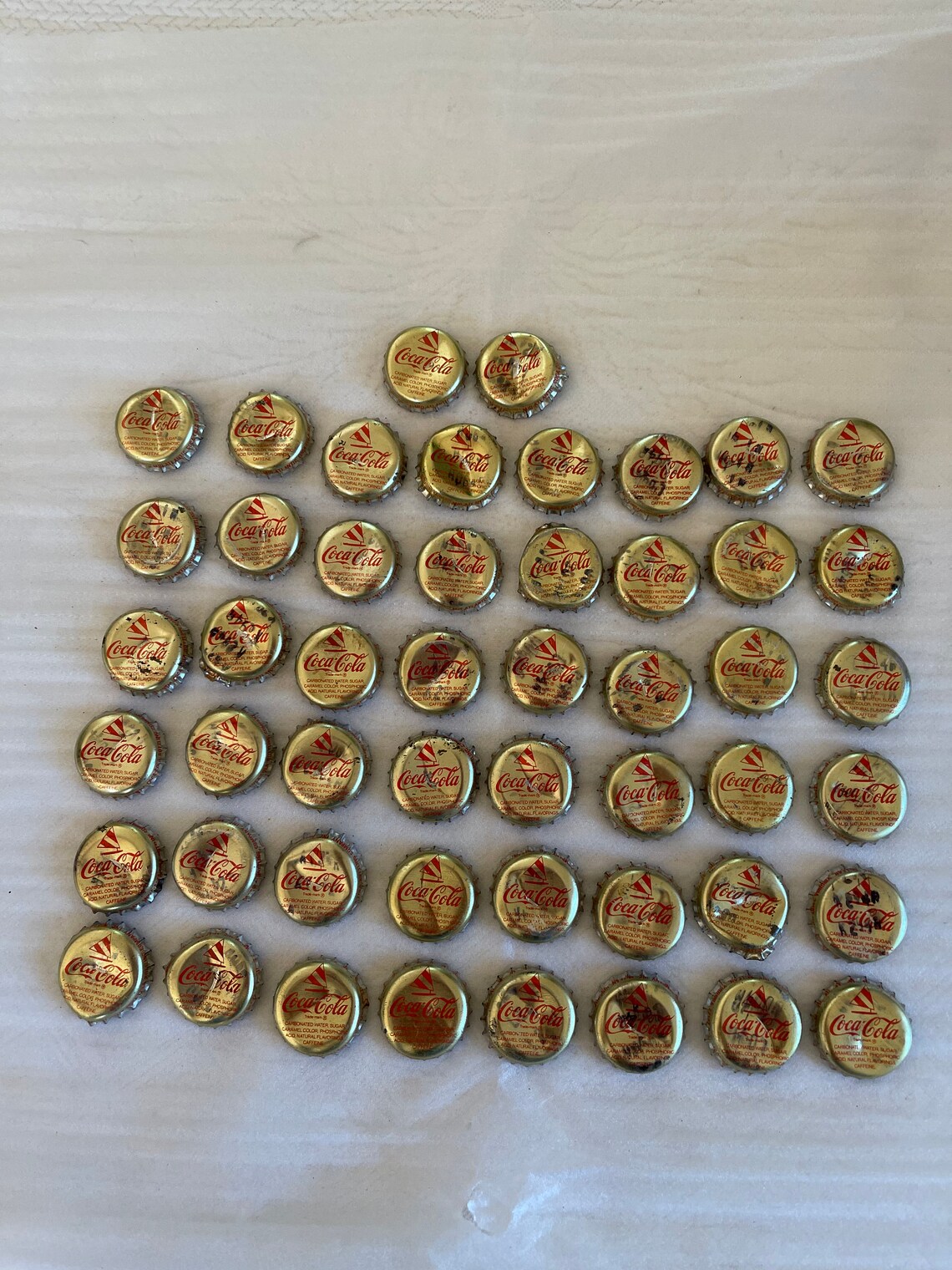 Vintage 50 Gold Coca Cola Bottle Top Caps. Repurpose in | Etsy