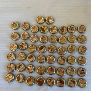 Vintage 50 Gold Coca Cola Bottle Top Caps. Repurpose in Crafting ...