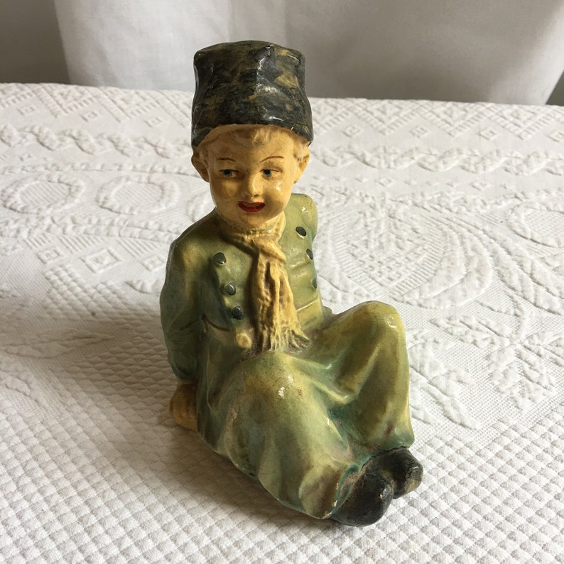 Vintage 1940s Chalkware Little Dutch Boy Figurine. Happy Boy - Etsy
