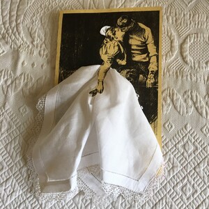 Vintage Handkerchief Greeting Card. Choose Your Card and Hankie ...