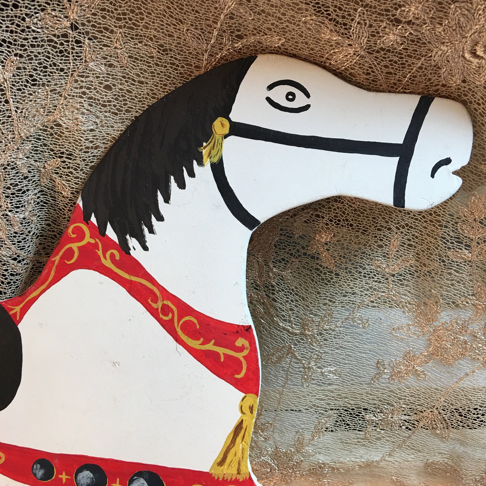 Vintage Handmade Primitive Rocking Horse Wall Hanging. - Etsy