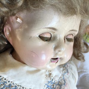 Antique Acme Toy Co. Early 1900s Composition and Fabric 25" Doll in ...