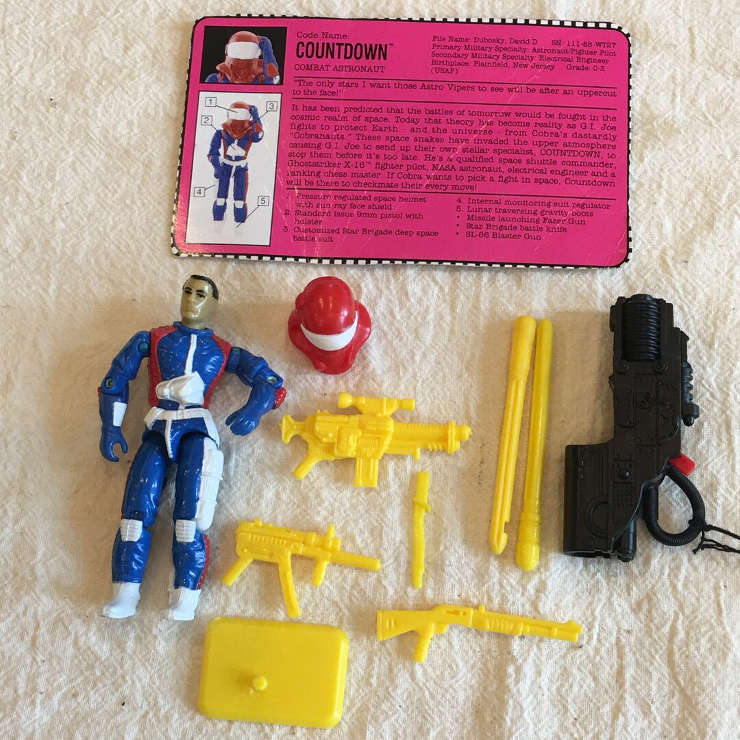 Vintage 1991 GI Joe Countdown Combat Astronaut Action Figure. Hasbro ...