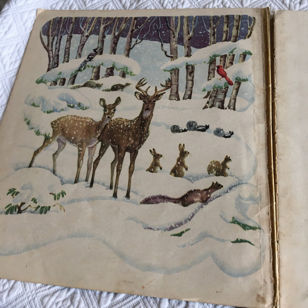 Vintage 1948 Book the Big Snow by Berta and Elmer Hader, the Macmillan ...