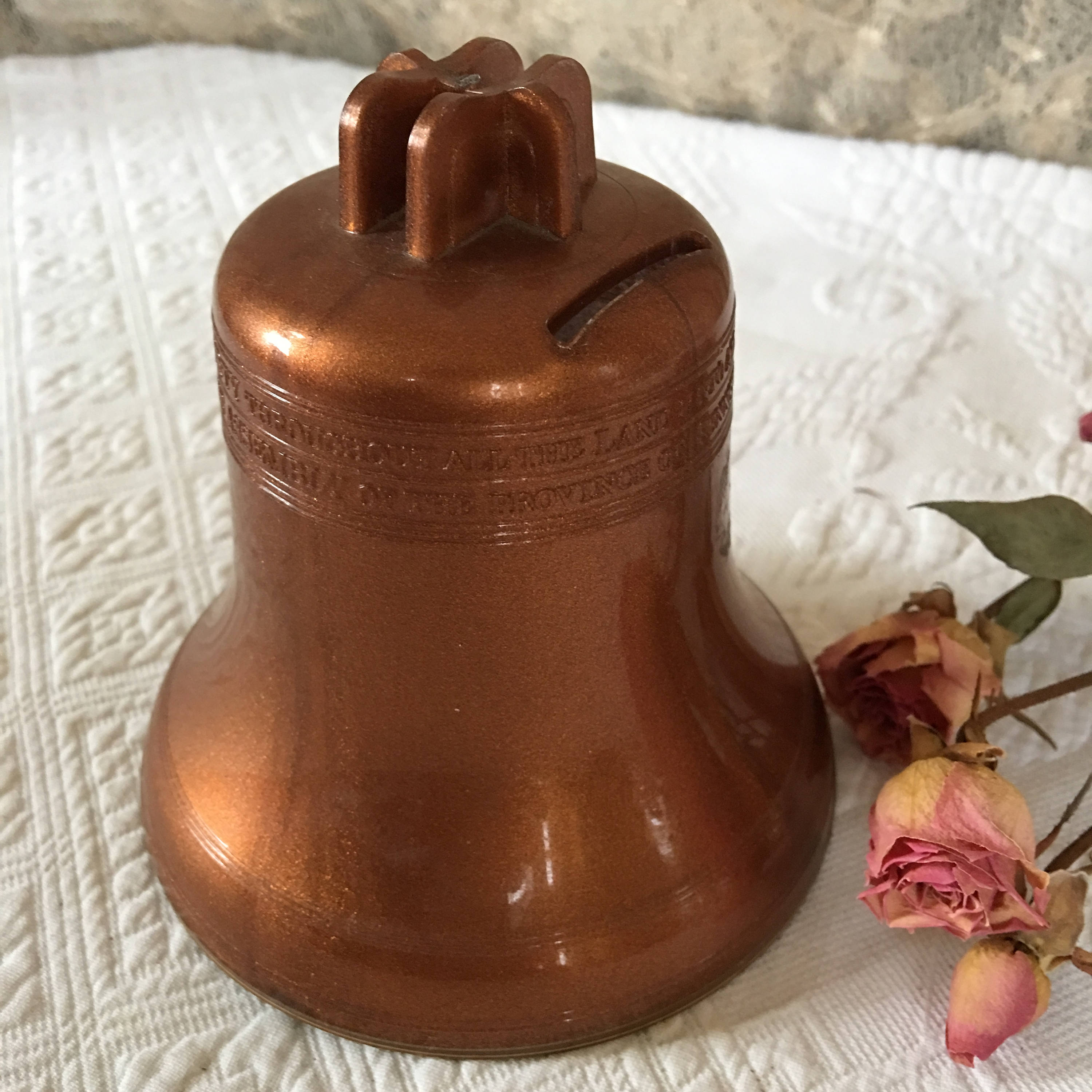 Vintage Liberty Bell Bank by Plastique Unique, Cal. Given Out by ...
