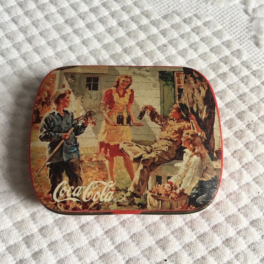 Vintage Coca Cola Mint Tin With Hinge. Yard Work Refreshed by a Coca ...
