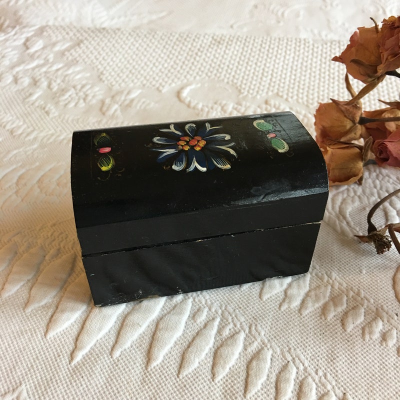 Painted Wooden Box - Etsy