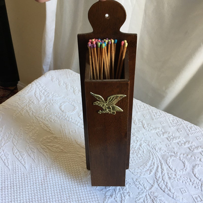 Wooden Match Holder - Etsy
