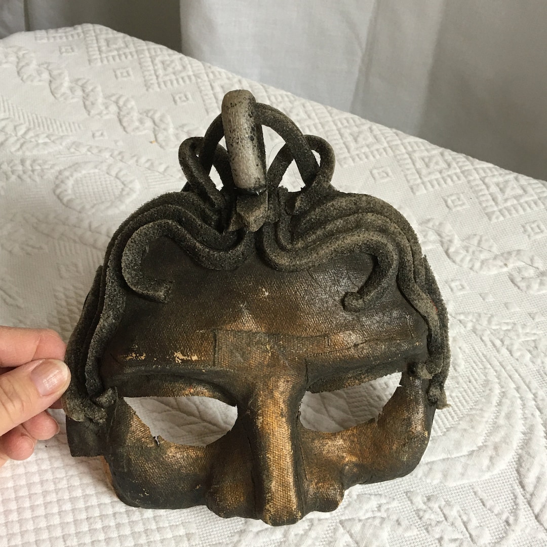 Vintage Half Mask or Masquerade Ball. Handmade Molded and Formed Mask ...