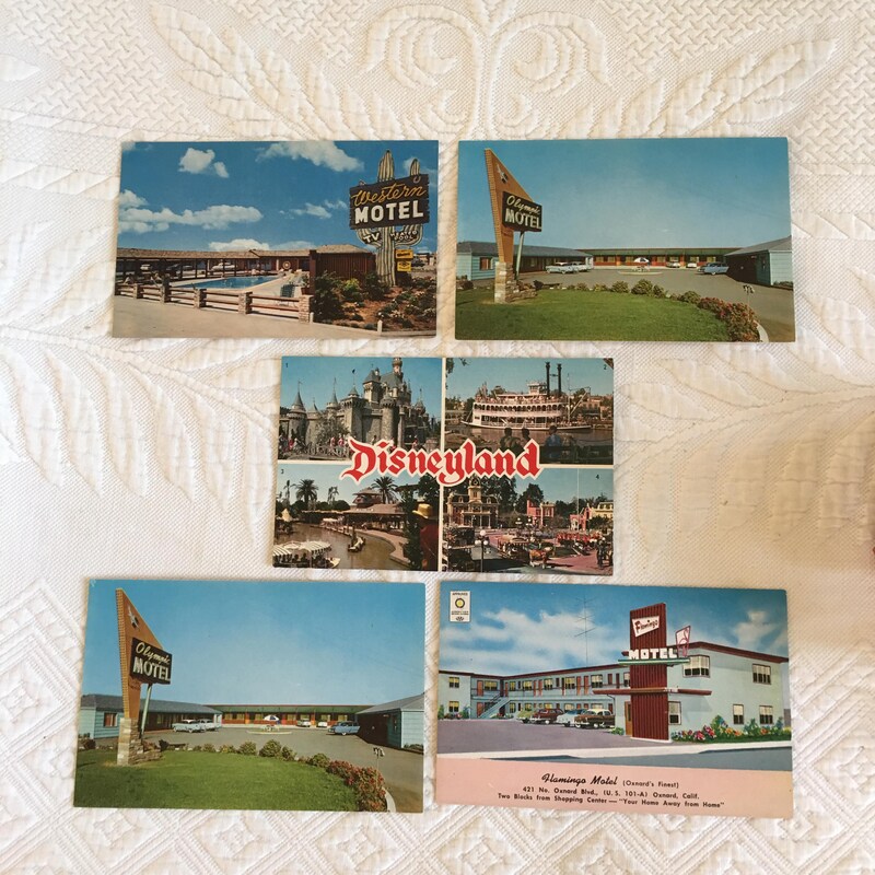 Motel Postcards - Etsy