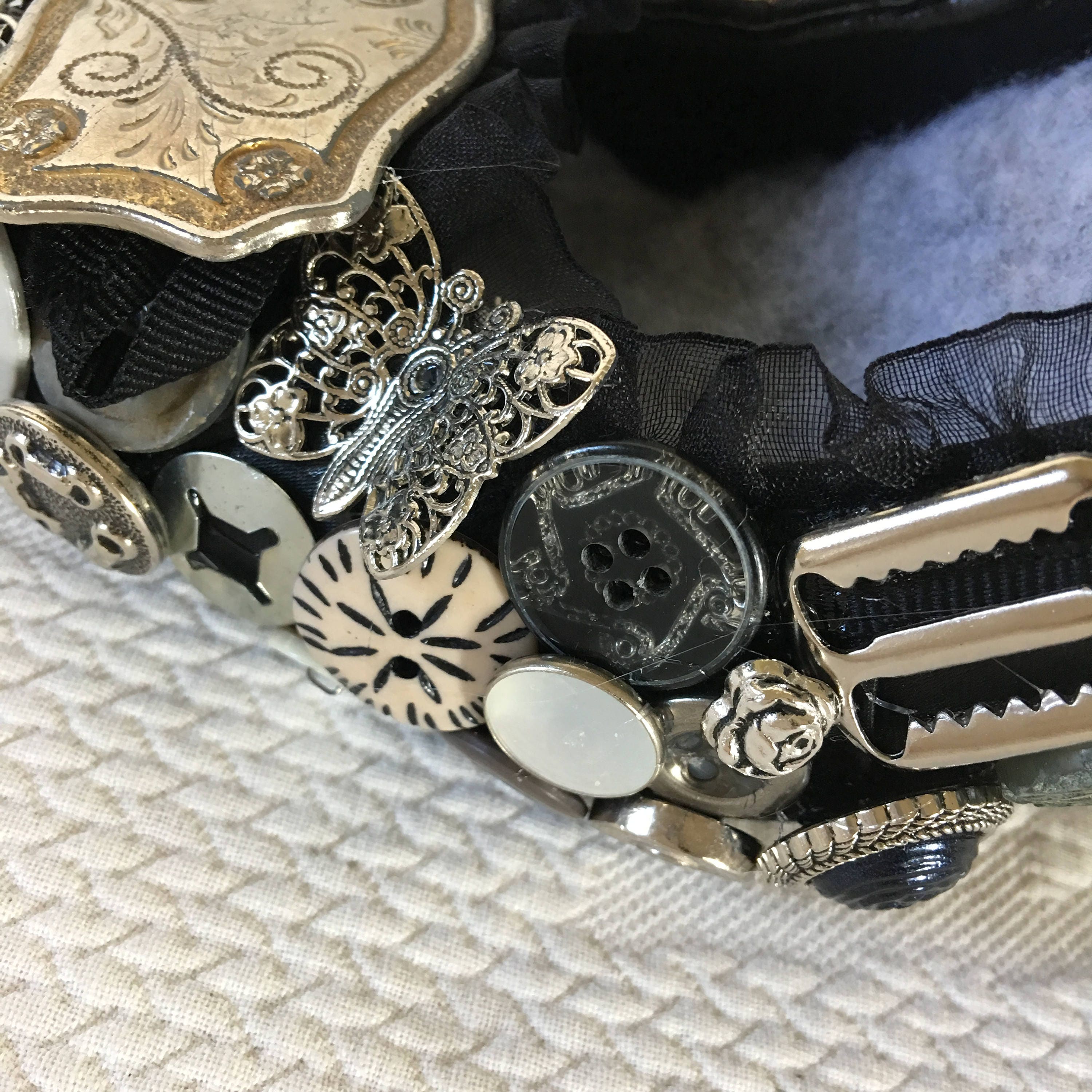 Handmade Button Shoe, Jewelry High Heel. Dresser Accent to Hold ...