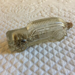 Antique 1930s Era Glass Candy Bottle Figural Car Container. Collectible ...