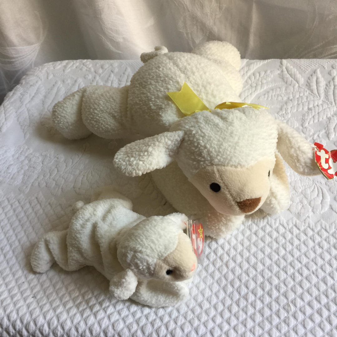 Vintage 1996 Ty Baba the Pillow Pals Collection or Fleece, the Beanie ...