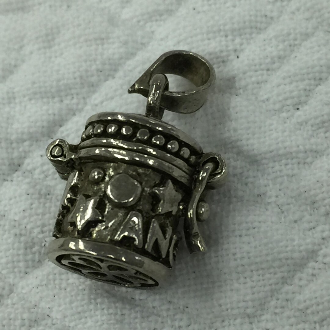Vintage Angel Mini Container Pendant to Hang on a Chain. Molded Word ...