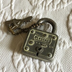 Vintage Master Lock and Key. Choose Size of Lock From Three Sizes ...