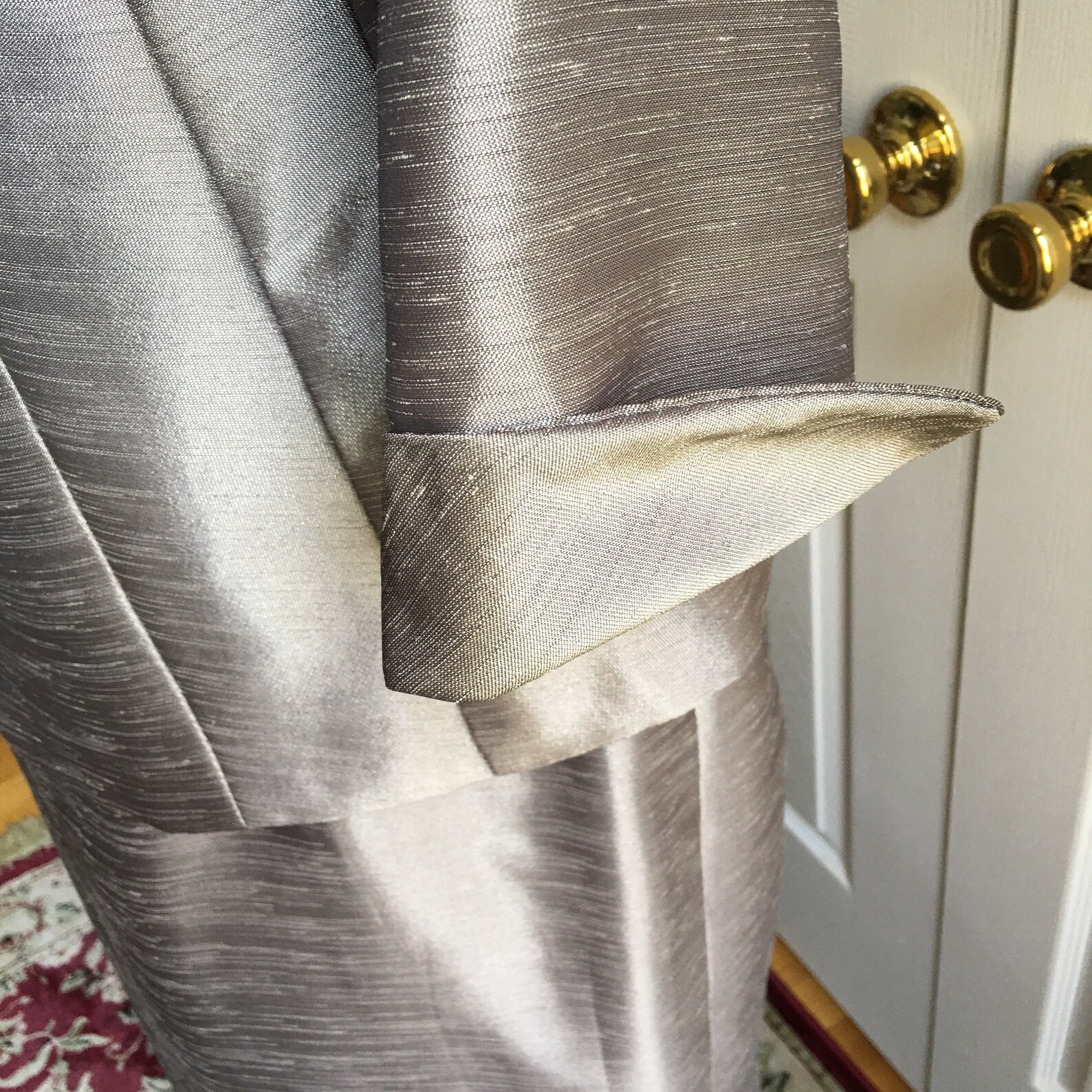 Vintage Kasper 14W Gray Silk Ladies Suit With Dimensional | Etsy