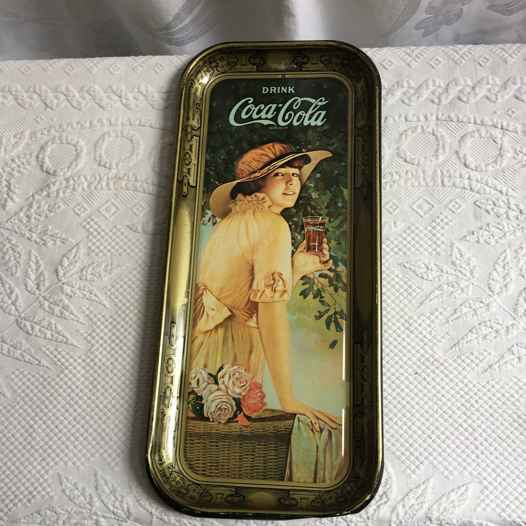 Vintage 1972 Coca Cola Tray. Advertising Tray From Coca-cola Bottling ...
