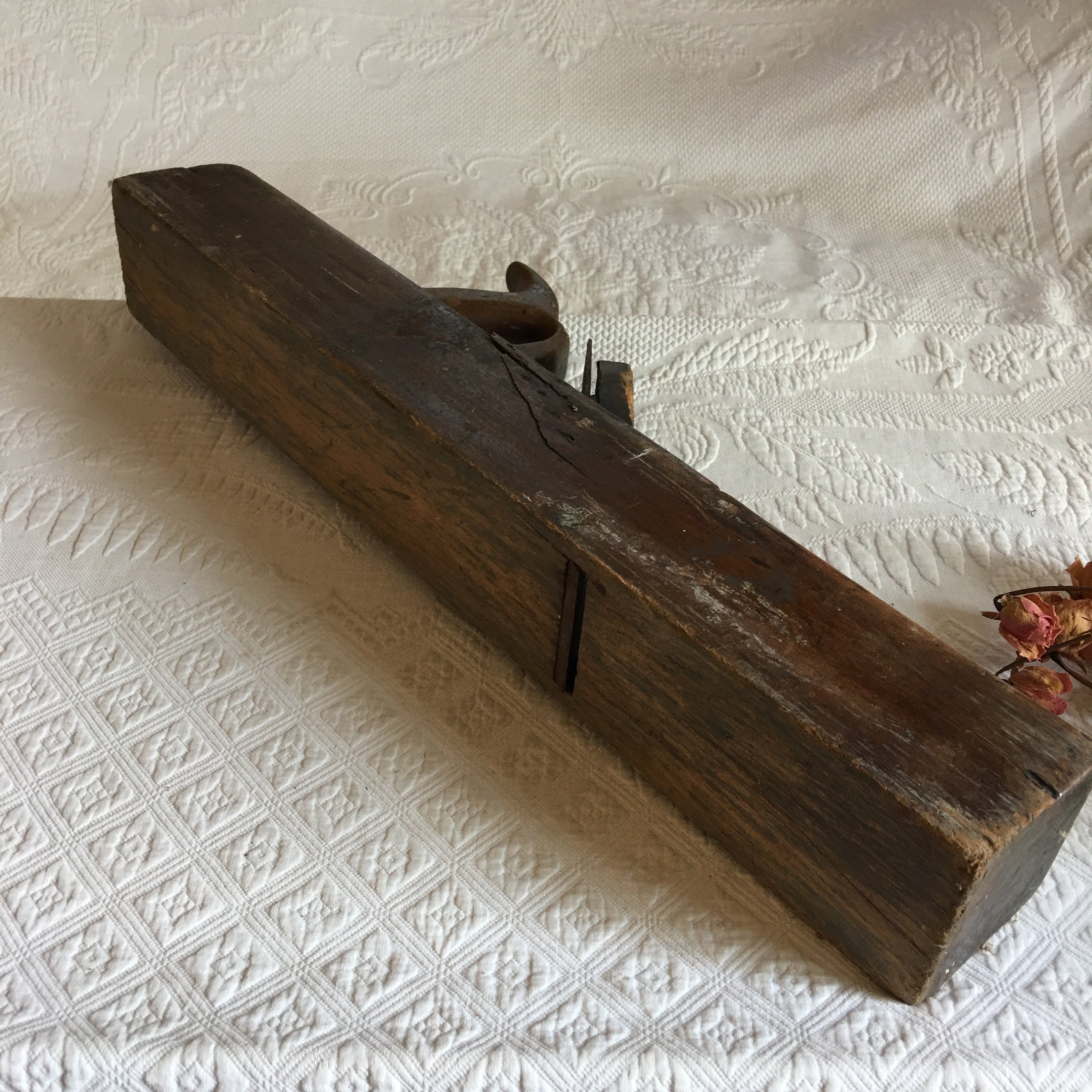 Planeador de madera de carpintero antiguo. Hoja en el | Etsy