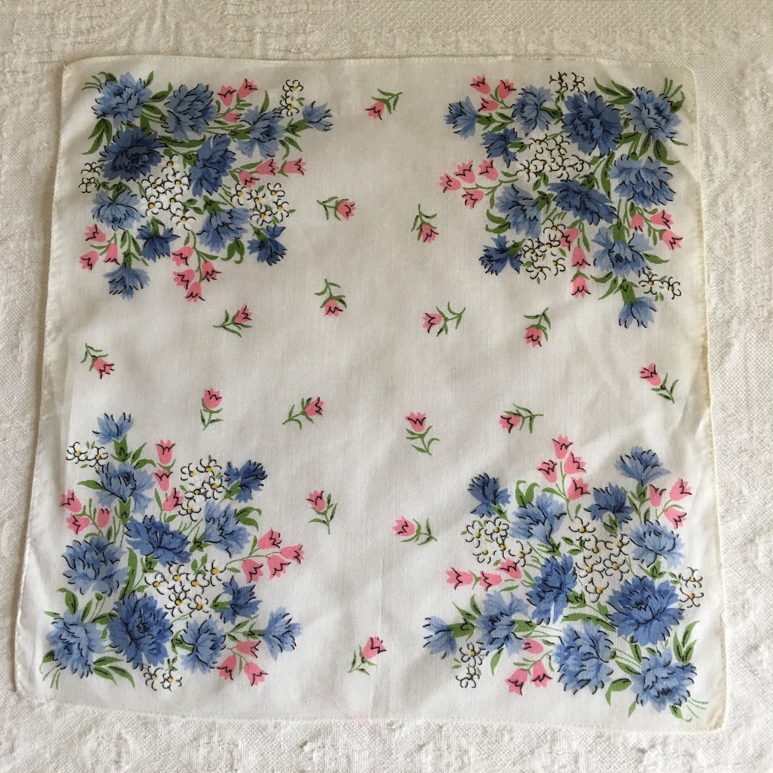 Vintage 6 Handkerchiefs Cotton & Linen Beautiful Crocheted - Etsy