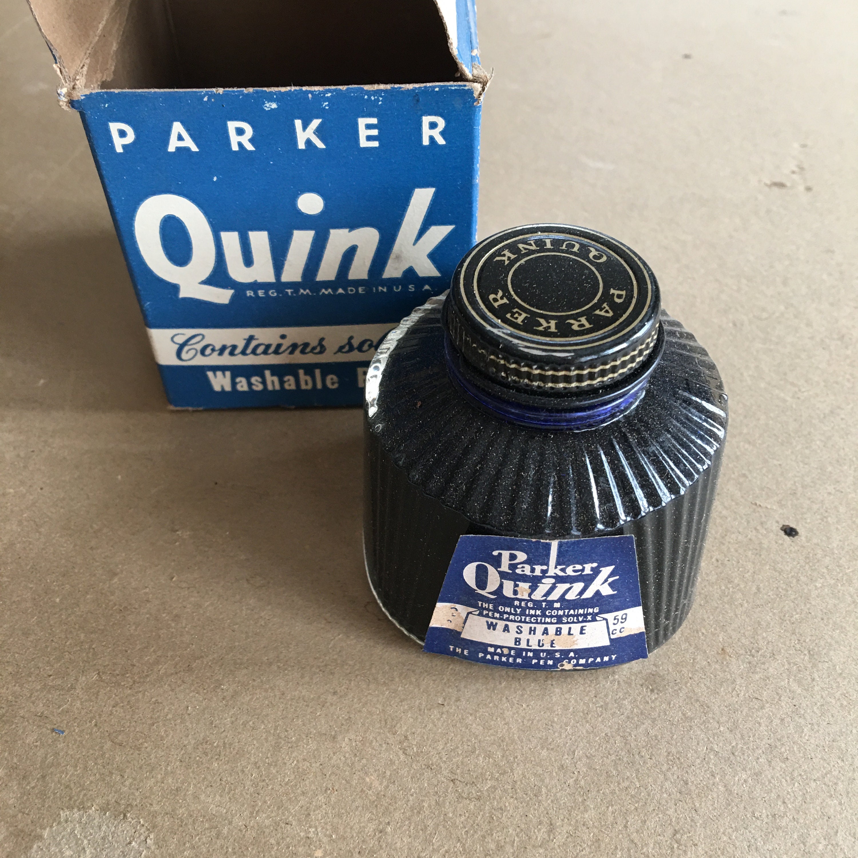 Vintage Violet Parker Quink Washable Ink. 2 Ounce Full Bottle | Etsy