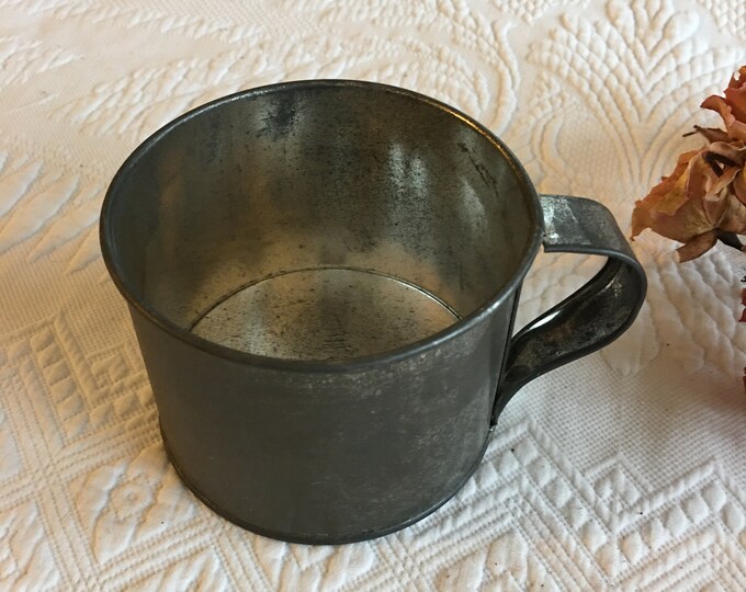 Vintage Tin Cup Great for Costuming and Reenacting. Antique Style Tin ...