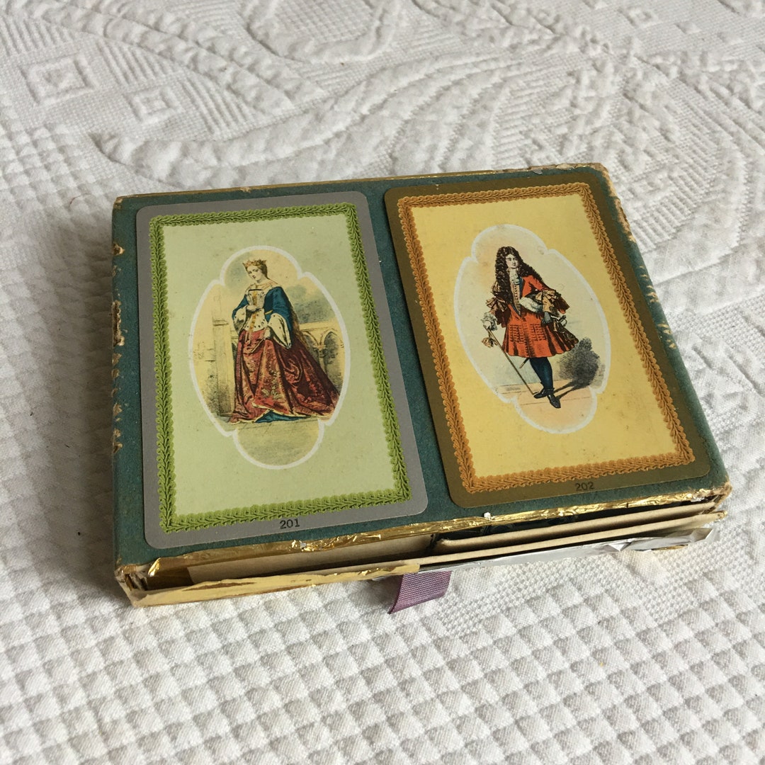 Vintage Game Cards. Colonial Stamped and Sealed Packs of Playing Cards ...