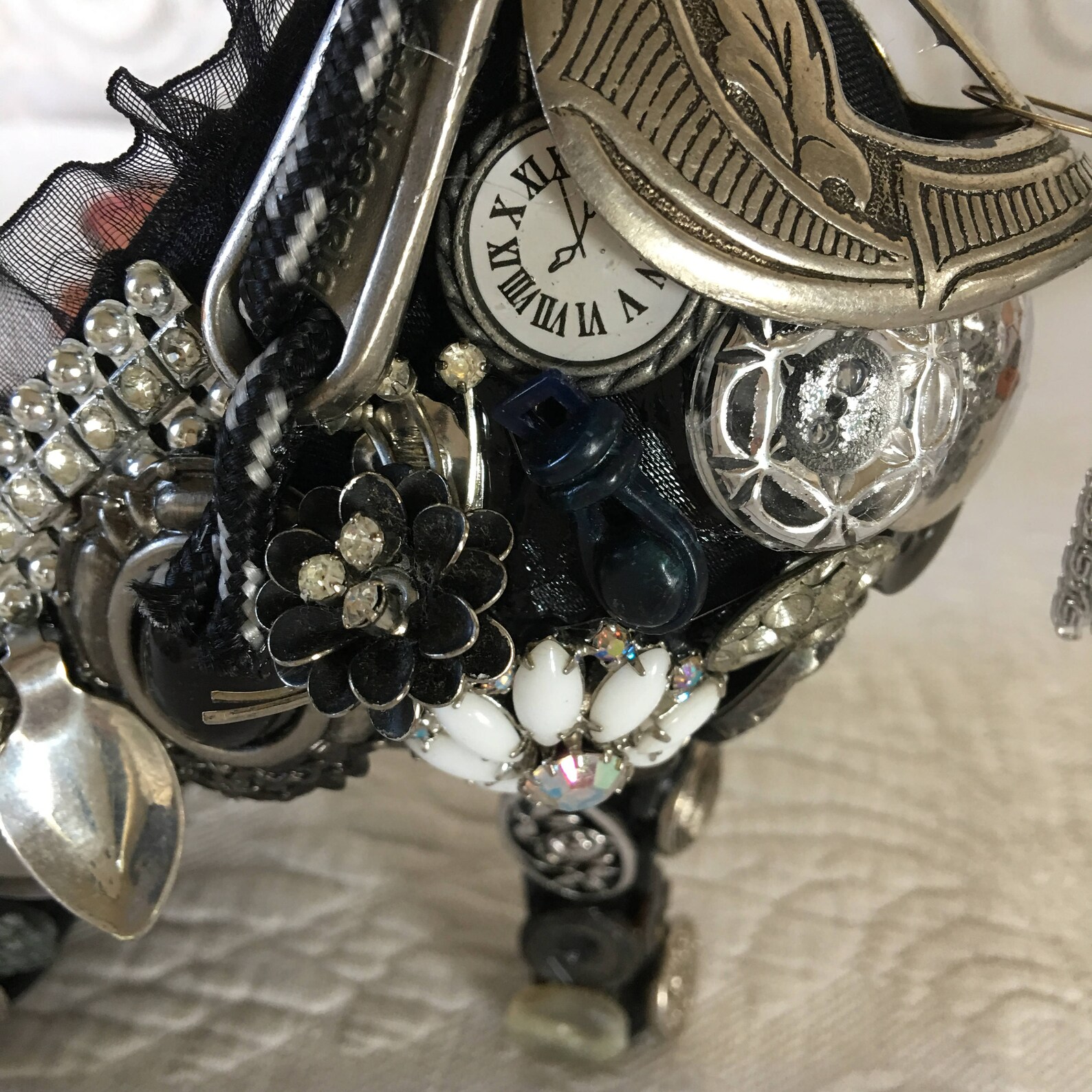 Handmade Button Shoe, Jewelry High Heel. Dresser Accent to Hold ...