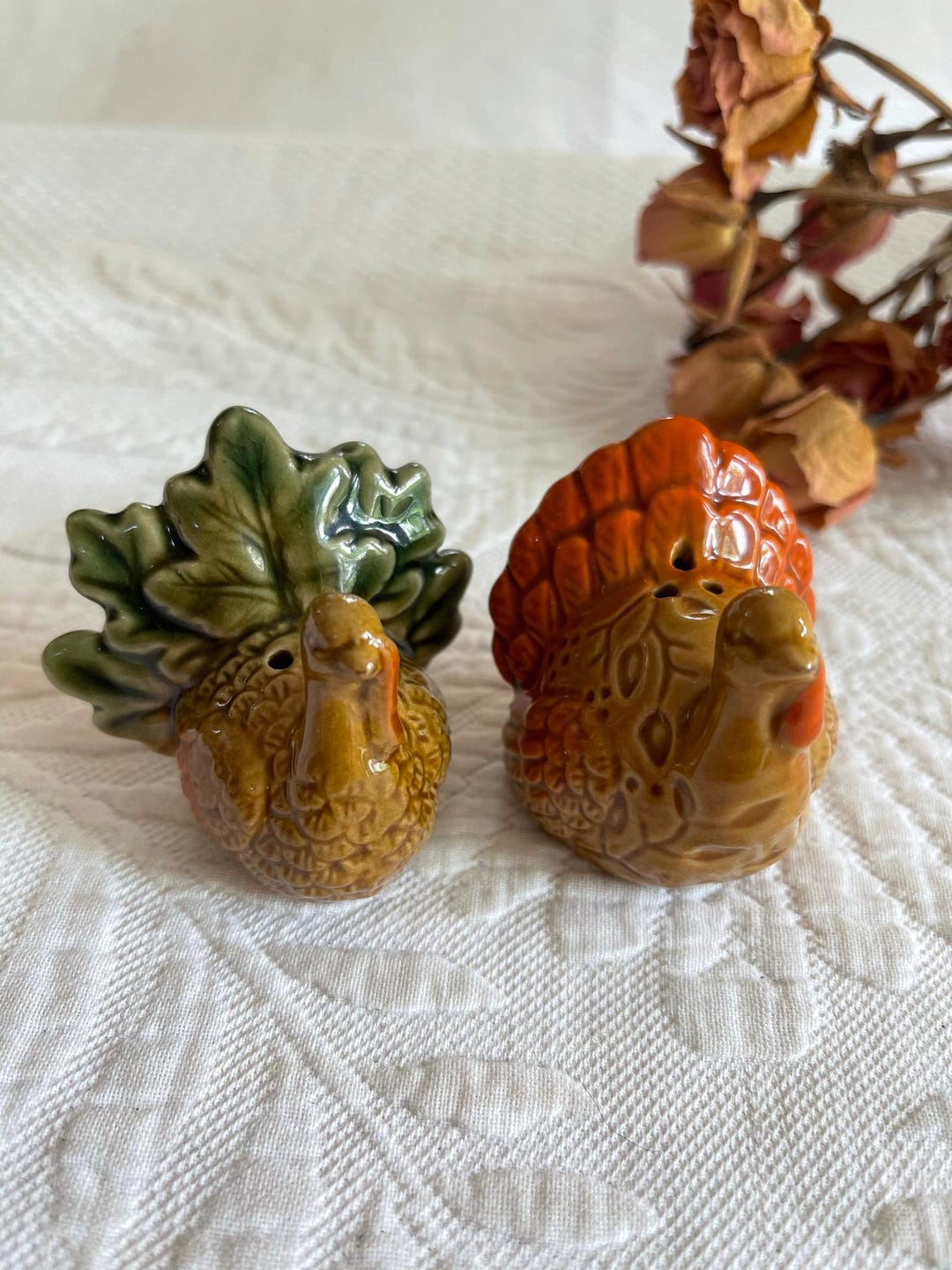 Vintage Turkey Salt and Pepper Shakers. Thanksgiving Salt and Pepper ...