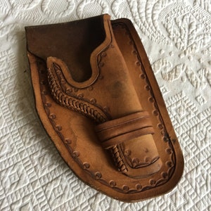 Vintage 1940s Tooled Leather Toy Gun Holster. Hand Woven - Etsy