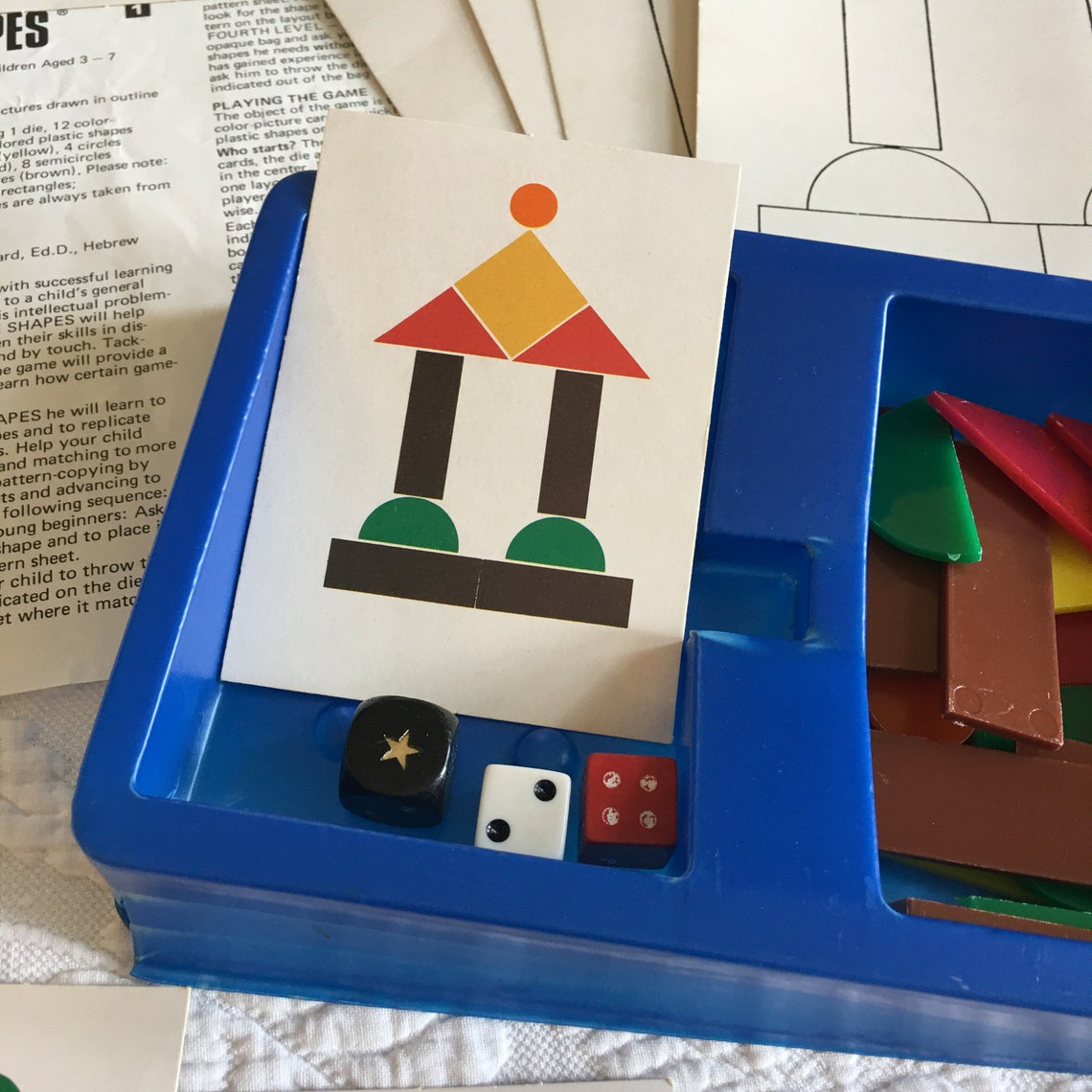 Vintage 1973 Wee Shapes A Growing up Game. Made in Israel. - Etsy