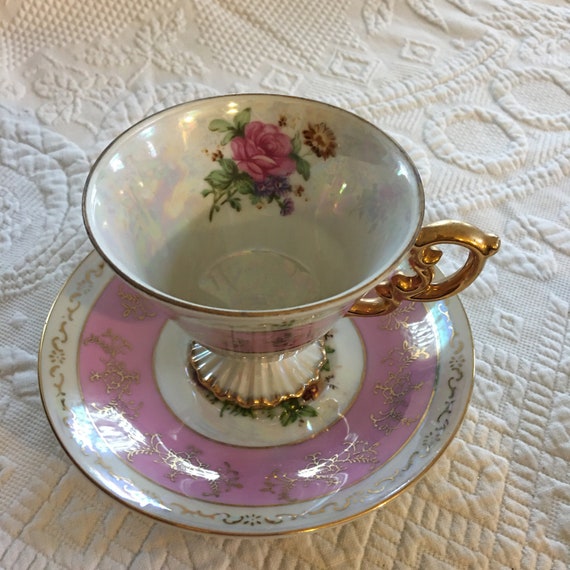 Drinkware Two Matching Cup and Saucer Sets Rose Bower Drink & Barware ...