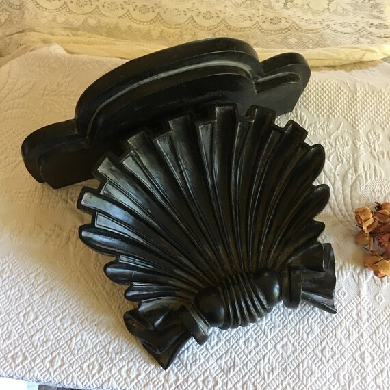 Vintage Composite Scroll Shell Design Wall Shelf Set. Fancy | Etsy