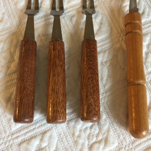 Vintage 7 Hor D'oeuvre Fork Picks. Mismatched Set of Stainless Steel ...