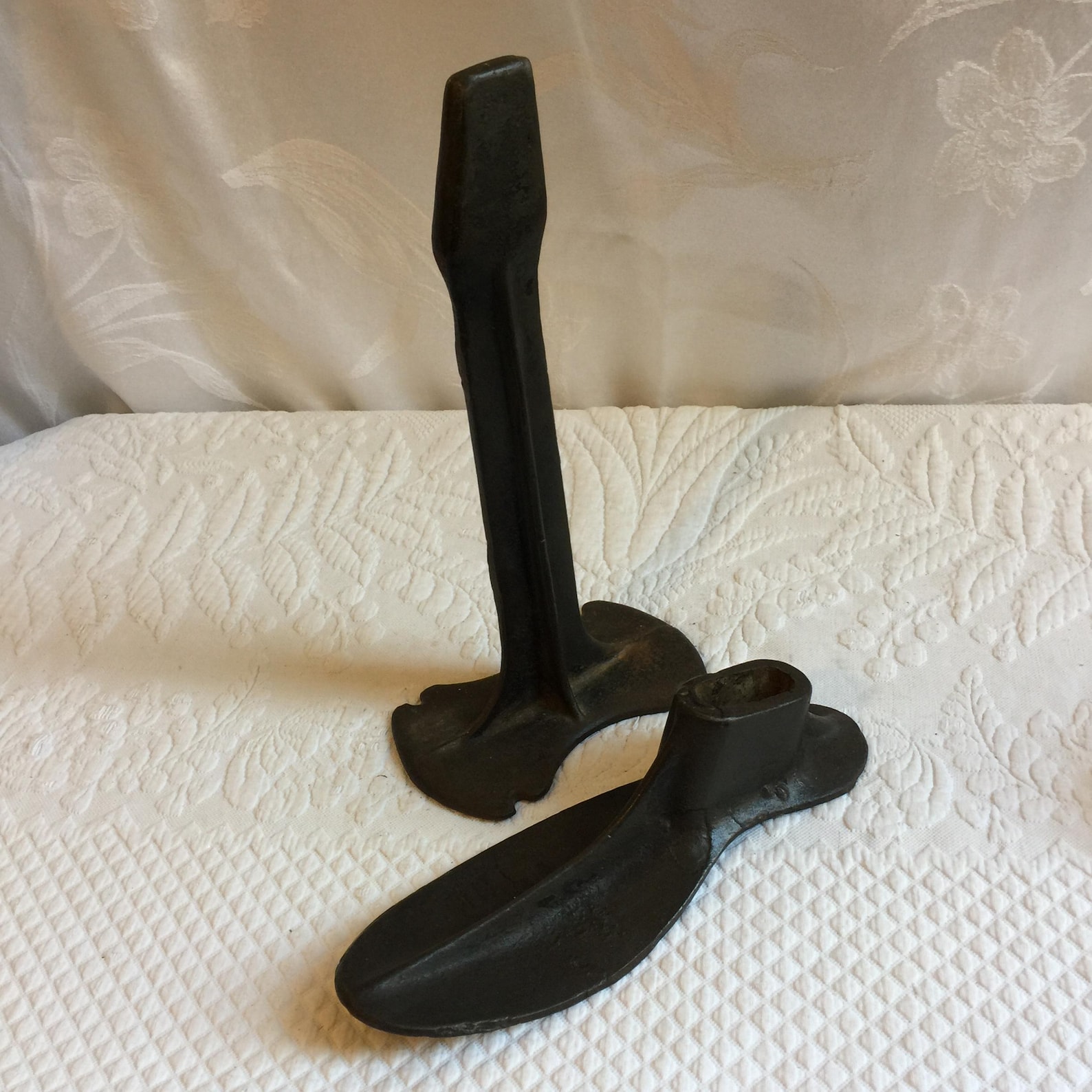 Vintage 10K Cast Iron Foot Form for Shoemaker. Great for Display in a ...
