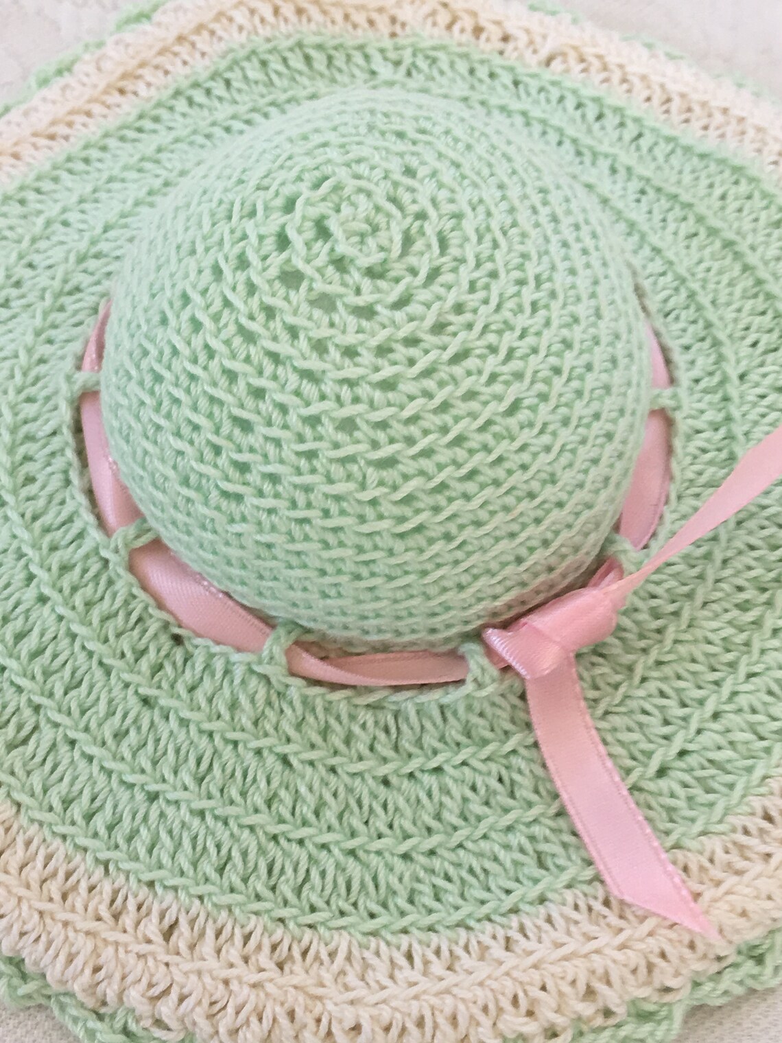 Vintage Hat Shaped Pin Cushion. Crocheted Victorian Pin Cushion. Pink ...