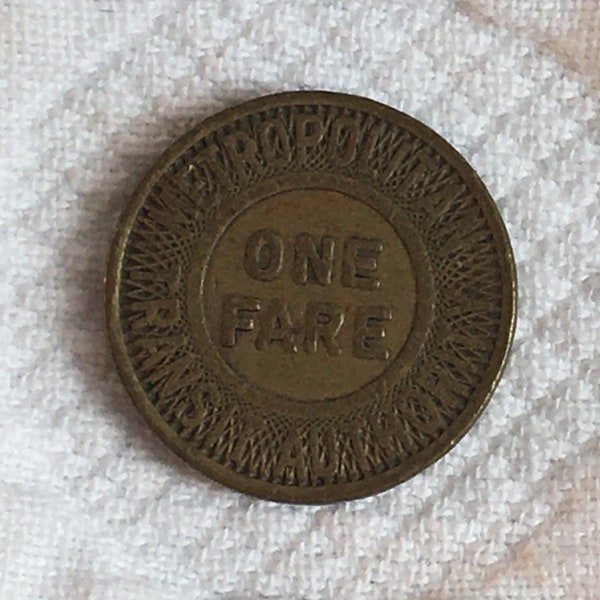 Metropolitan Transit Authority Token - Etsy