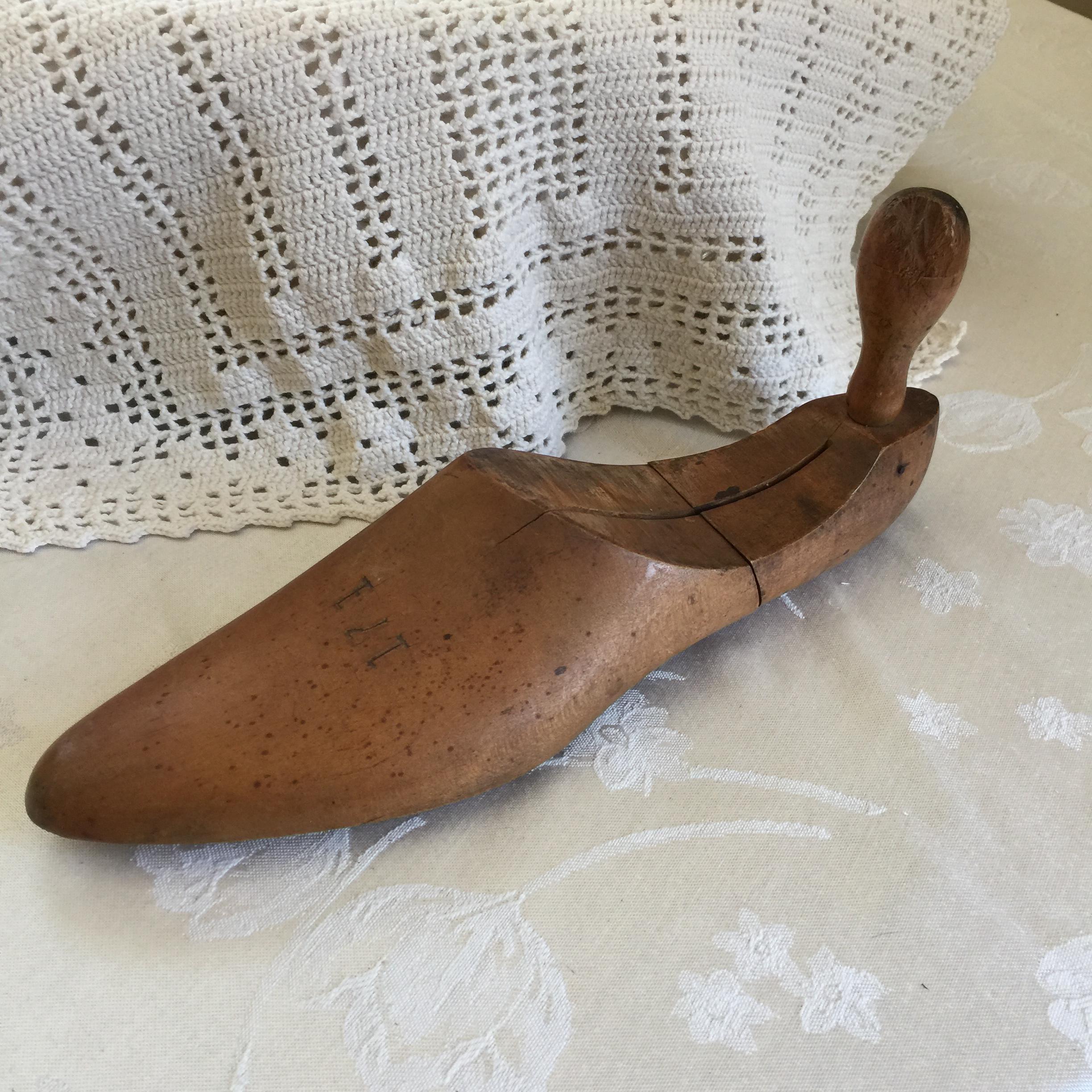 Antique Wooden Foot or Shoe Form. Number 171 Folding Foot Form ...