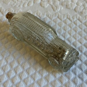 Antique 1930s Era Glass Candy Bottle Figural Car Container. Collectible ...