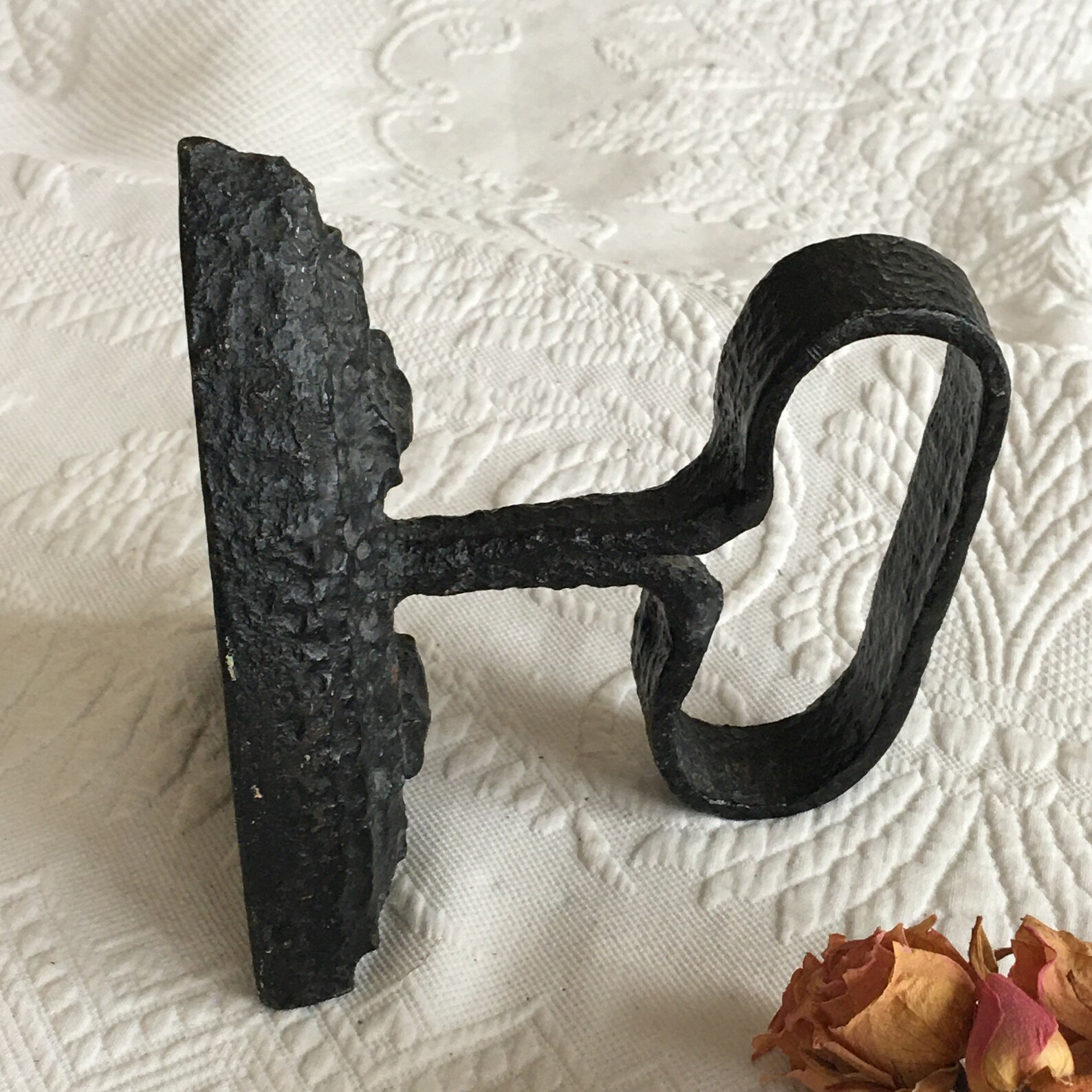 Antique Wrought Iron Iron. Great Display Black Rustic Looking | Etsy